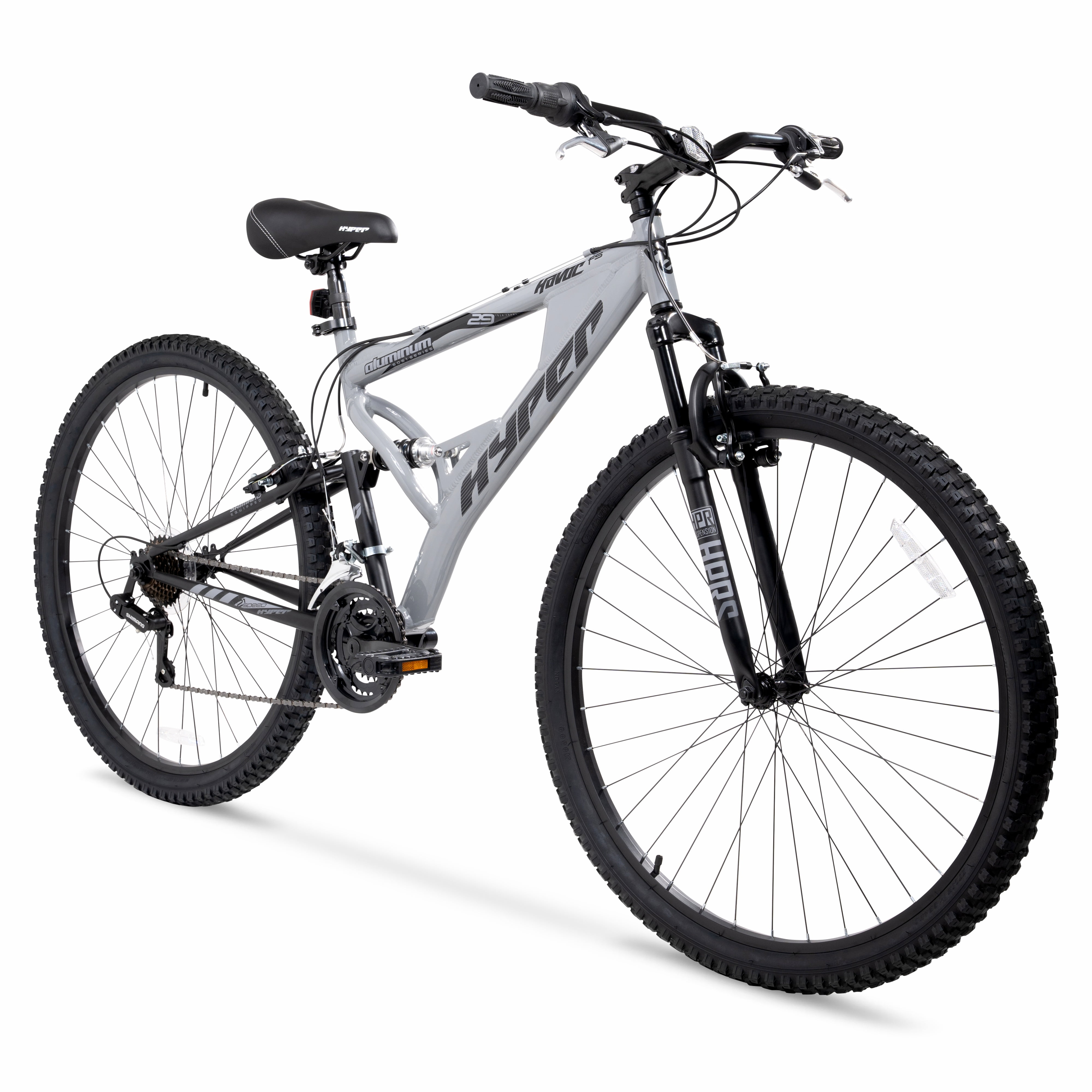 Hyper Bicycle 29" Men's Havoc Mountain Bike, Gray, Adult - Walmart.com