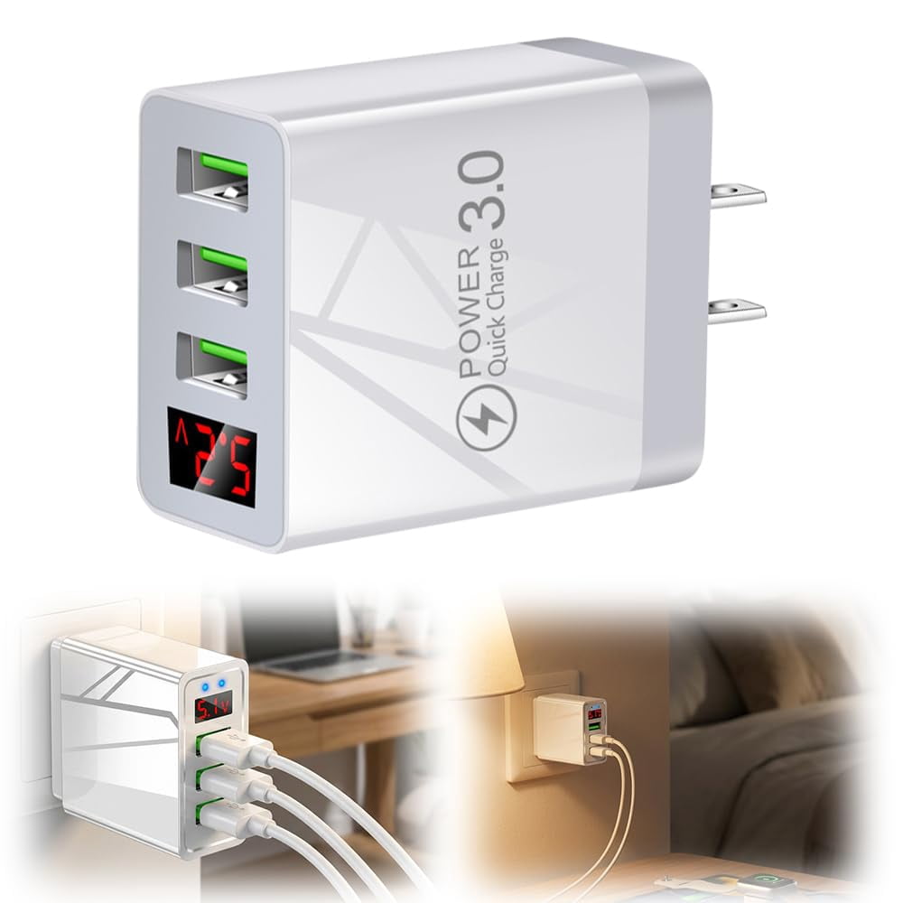 Hyper Charge Pro 3-Port USB Wall Charger, Quick Charge 3.0 Fast ...