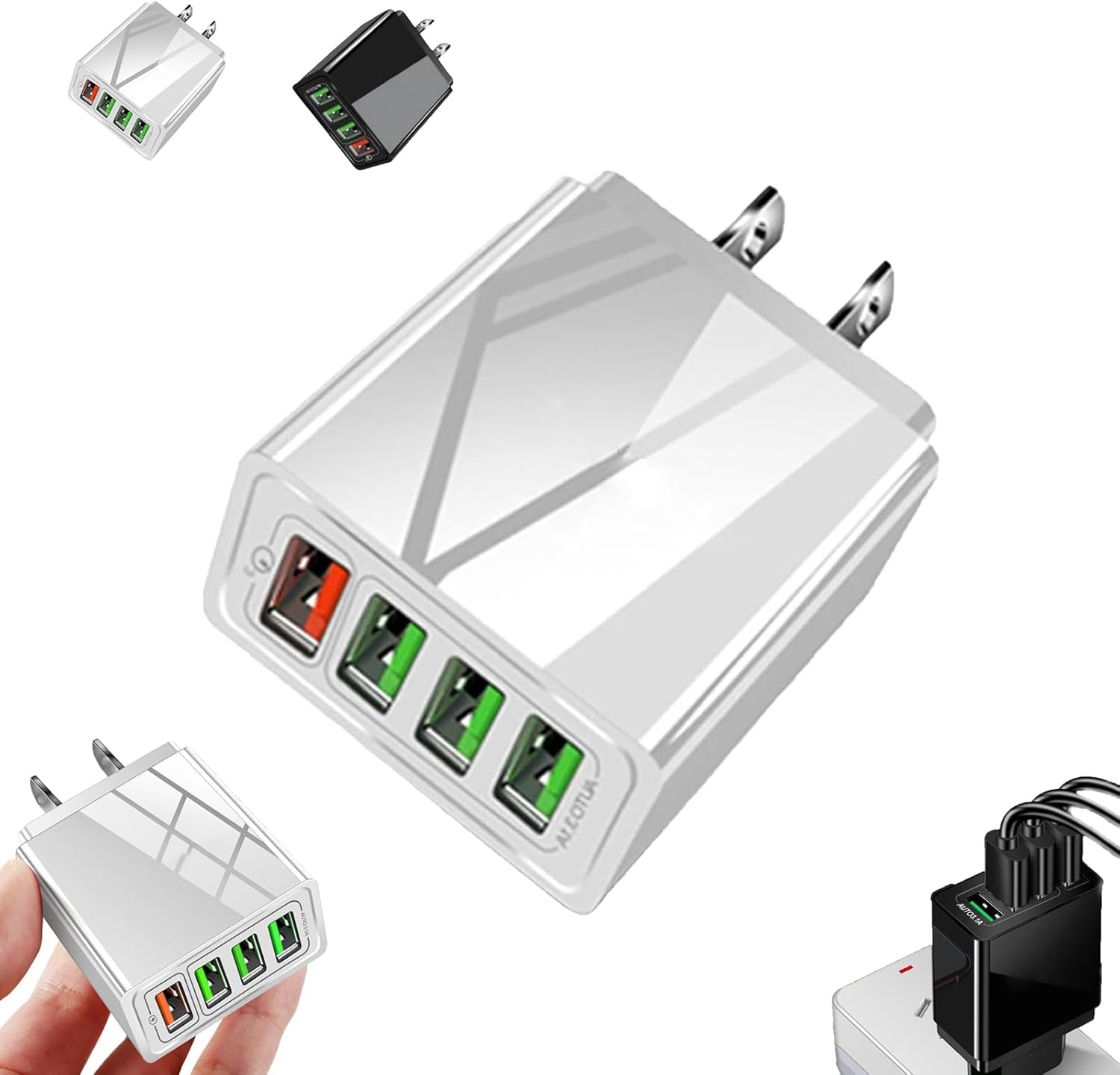 Hyper Charge Pro, 4-Port Quick Charge 3.0 Hub - Smart Temp Control ...