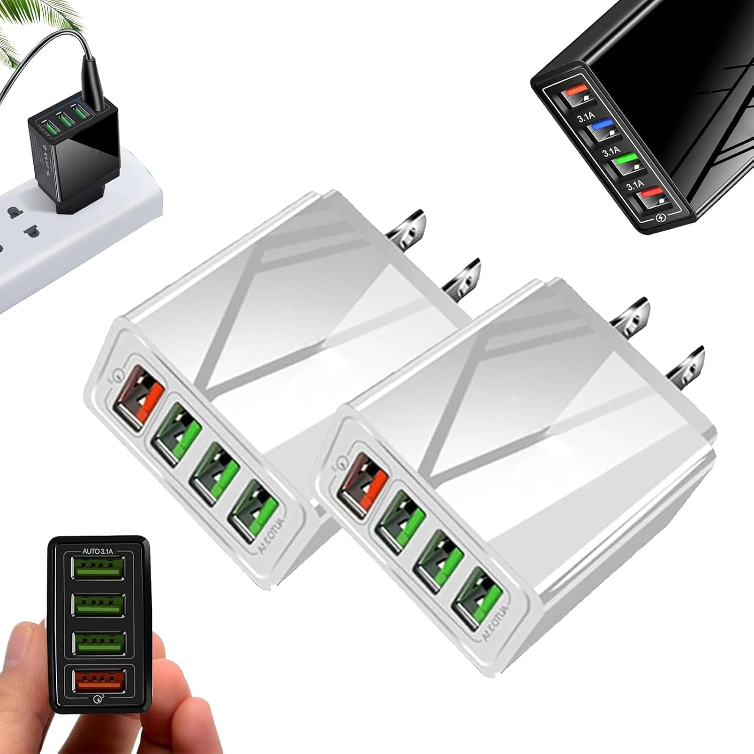 Hyper Charge Pro Charger, 2025 Upgraded Hyper Charge Pro, 4-Port Quick ...