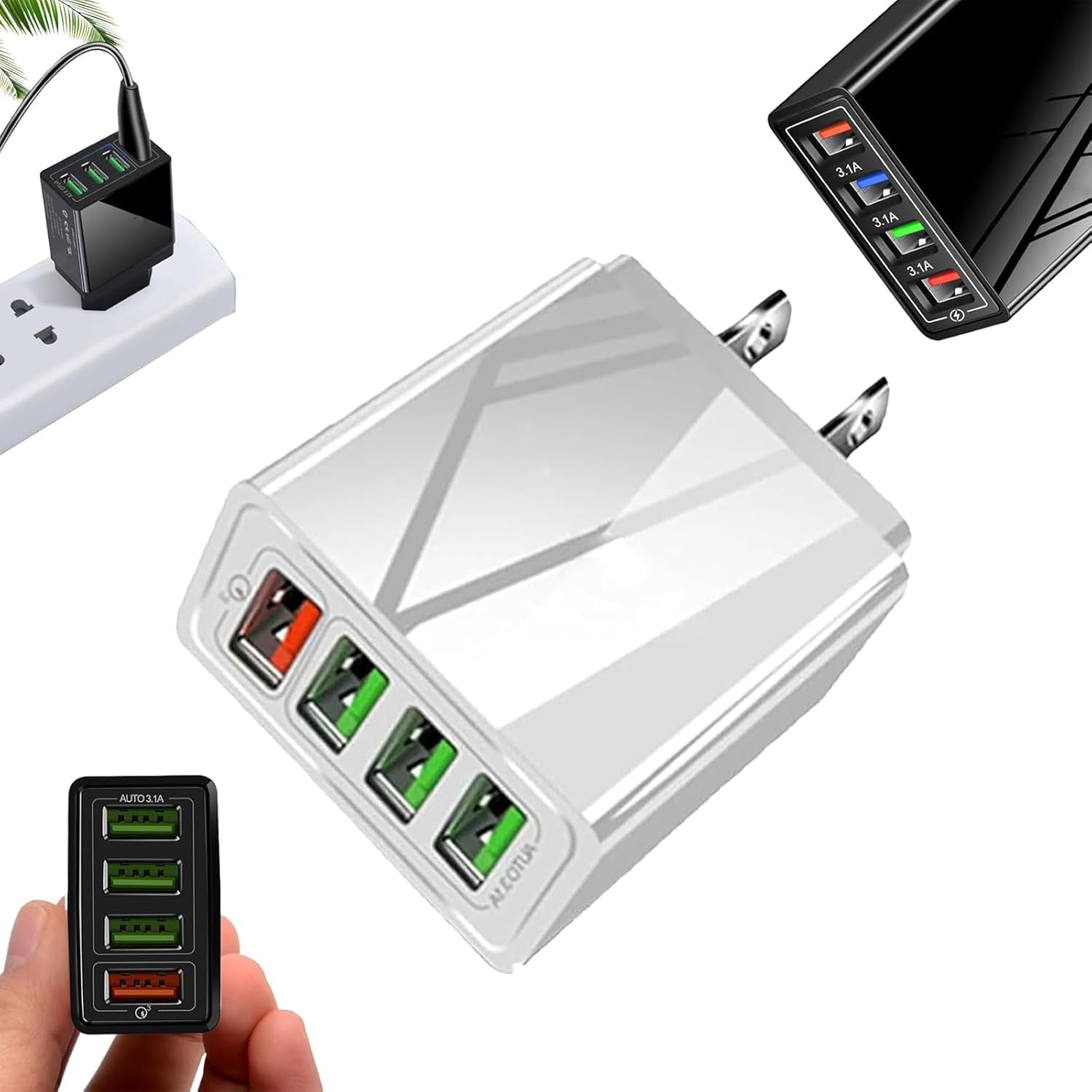 Hyper Charge Pro Charger, 2025 Upgraded Hyper Charge Pro, 4-Port Quick ...