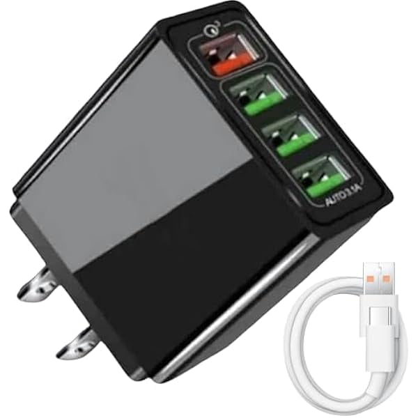 Hyper Charge Pro Charger – 4-Port Quick Charge 3.0 Hub with Smart Power Detection, Temp Control ...