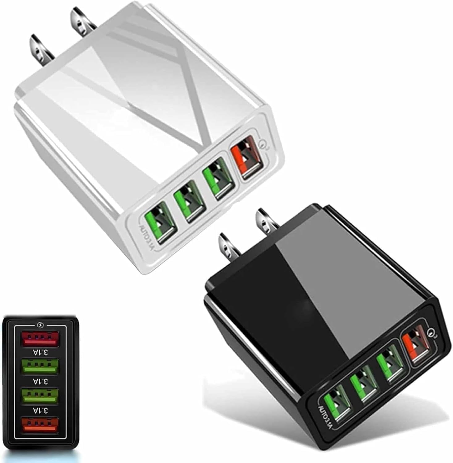 Hyper Charge Pro Charger: 4-Port Quick Charge 3.0 Hub with Temp Control & Smart Power Detection ...