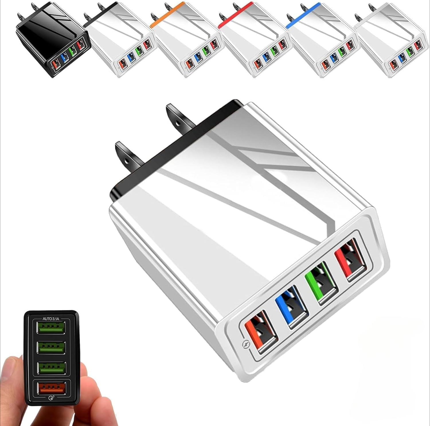 Hyper Charge Pro Charger, 4-Port Quick Charge 3.0 Hub with Temp Control ...