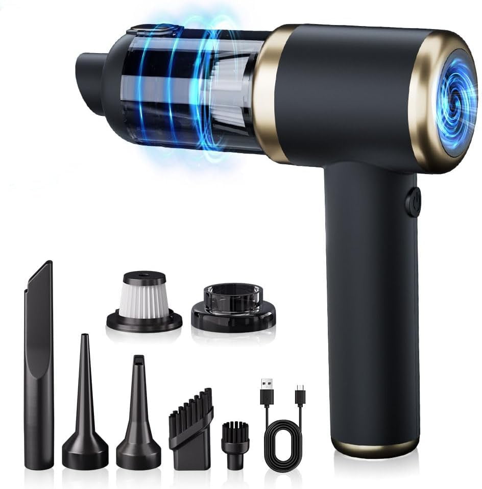 Hyper Clean Wireless Portable Vacuum Cleaner, 4-in-1 Car Vacuum ...