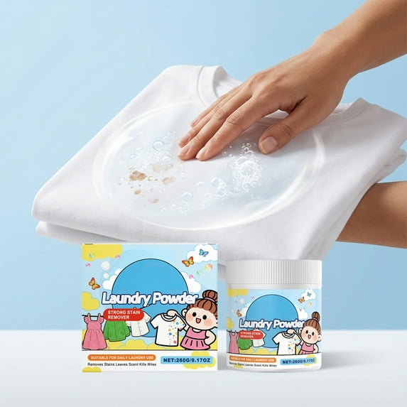 Hyper Concentrated Strong Stain Remover Powder, 260g Oxygen Laundry ...