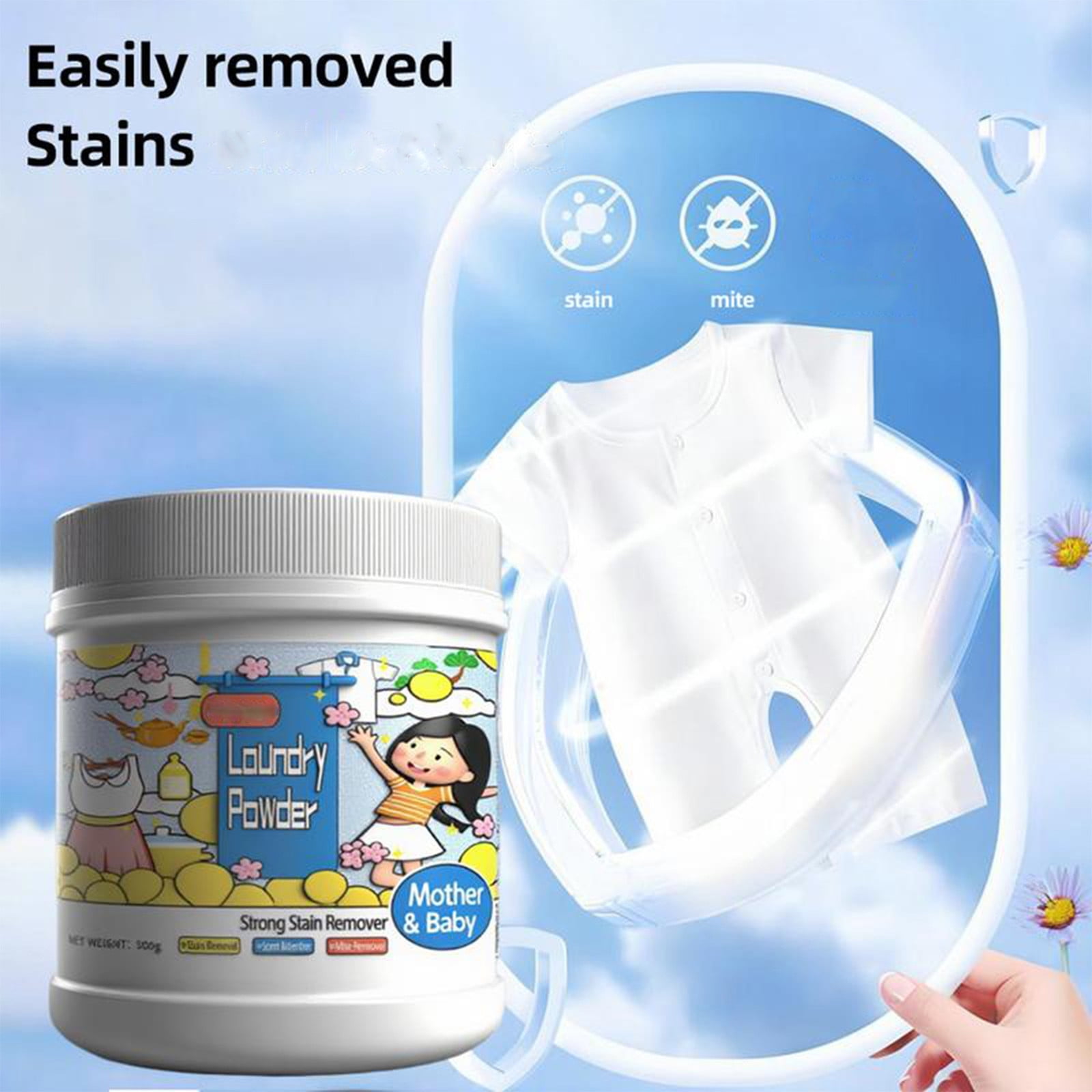 Hyper Concentrated Strong Stain Remover Powder, Natural Oxygen-based ...