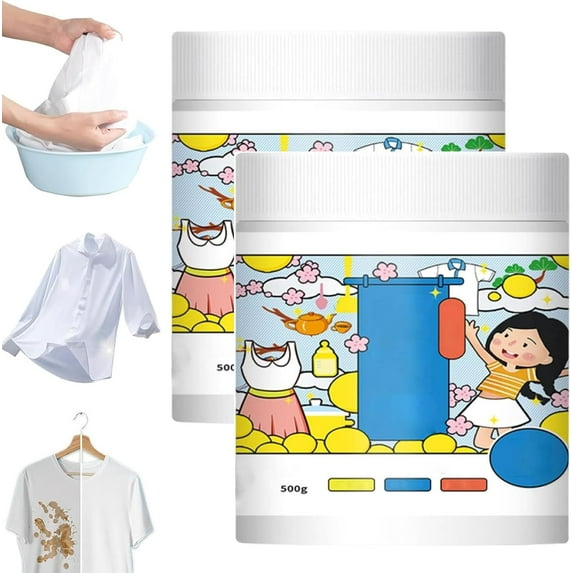 Hyper Concentrated Strong Stain Remover Powder for Clothes, 500g Hyper ...