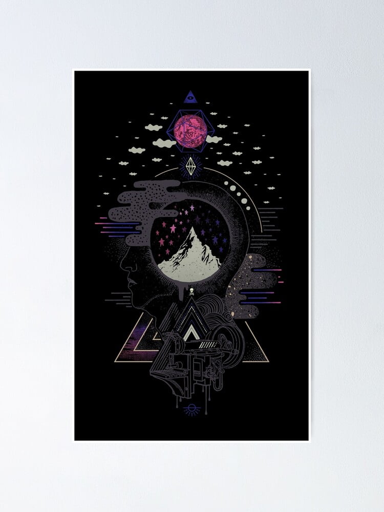 Hyper Dreamer Canvas Poster Decor Landscape Office Room Decor Gift ...