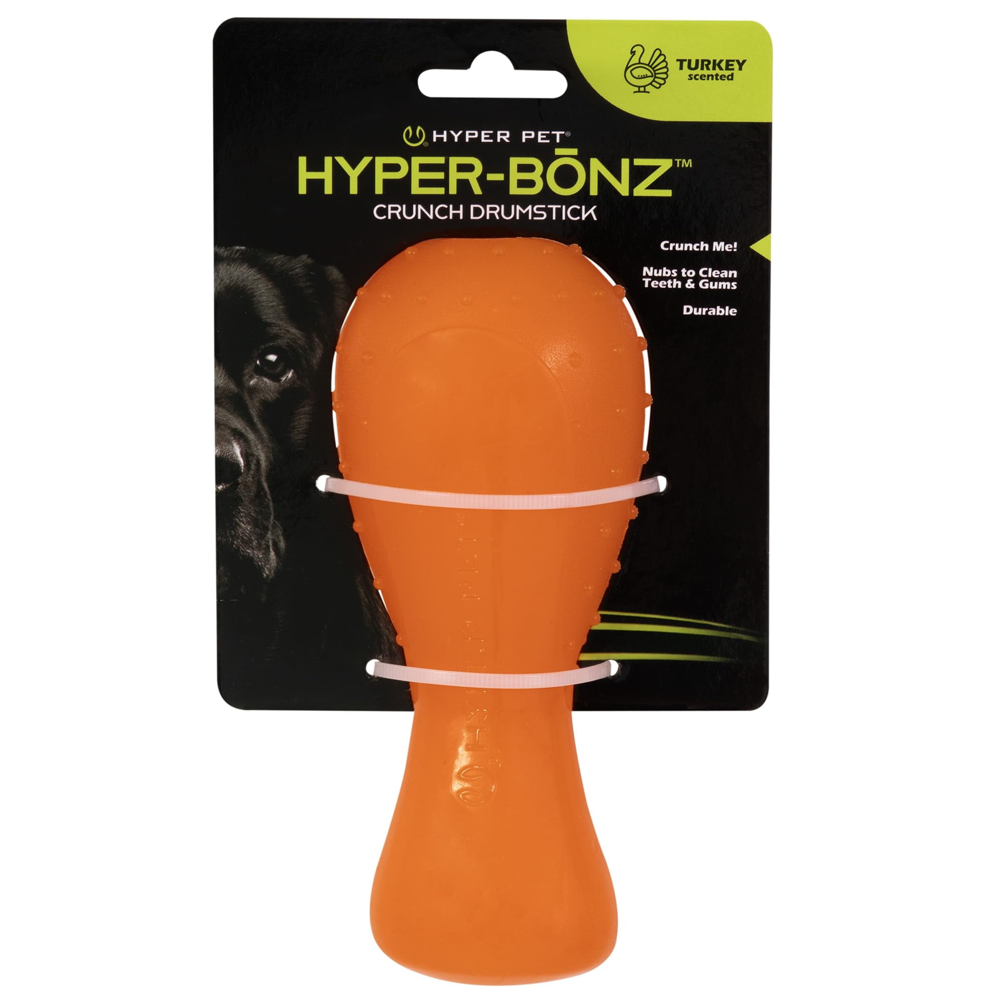 Hyper Pet Hyper-Bonz FEV6 Turkey Scented Drumstick Crunch Bone ...
