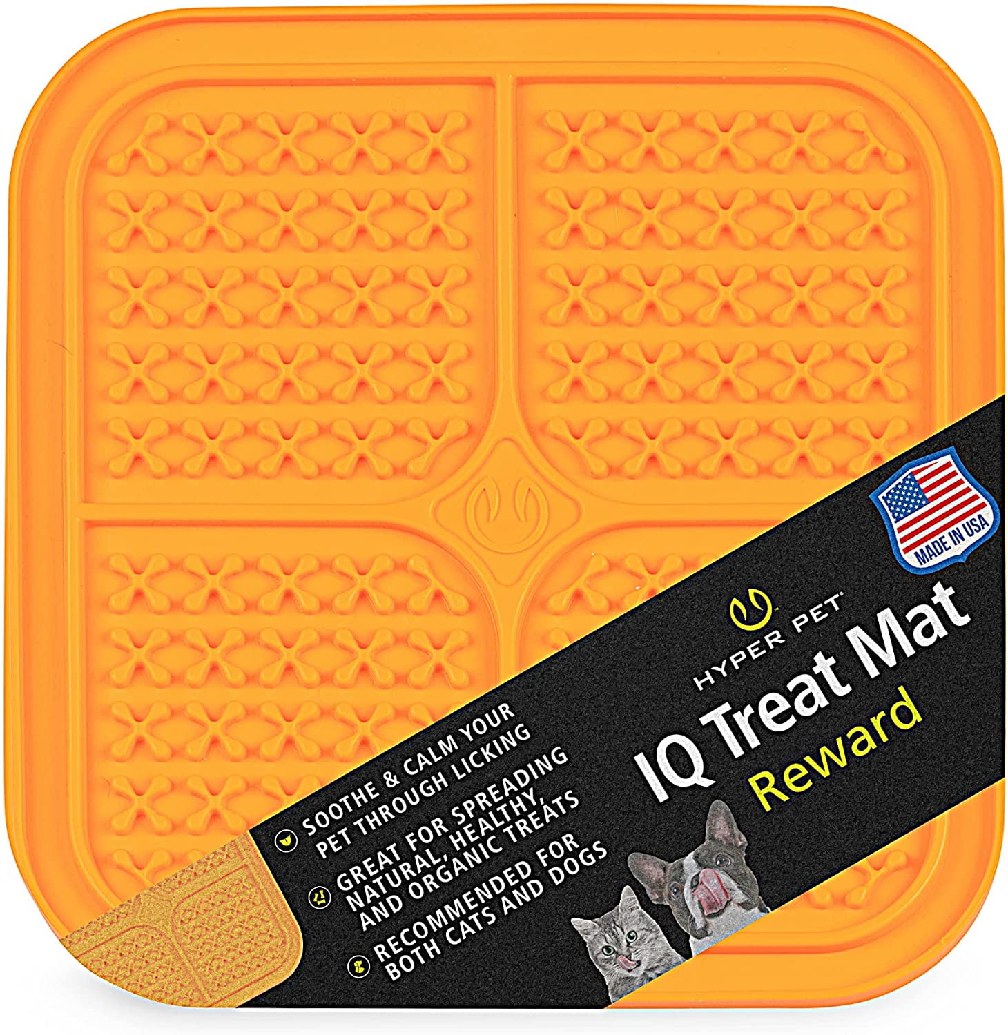 Hyper Pet IQ Treat lick mat for Dogs, Dog Slow Feeder & Cat lick mats ...