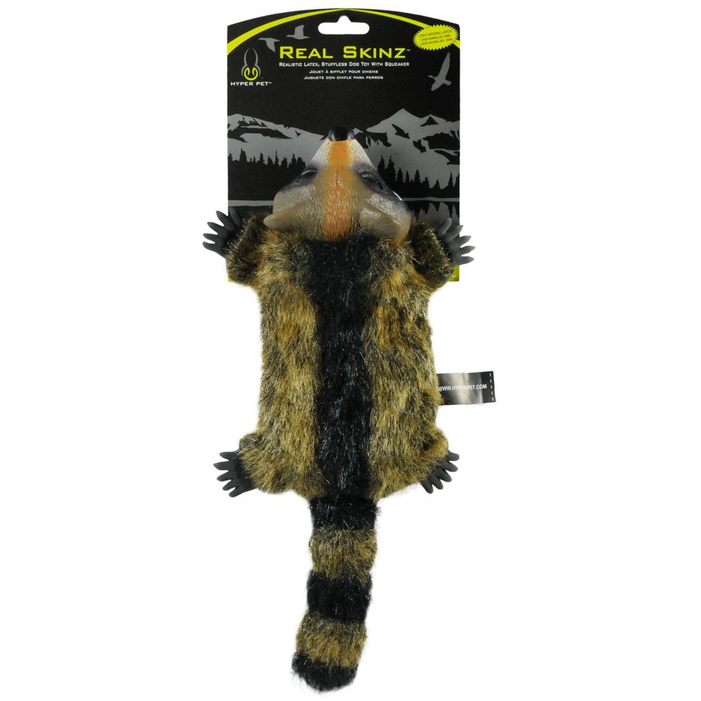 Hyper Pet Real Skinz Raccoon Plush Dog Toy - Walmart.com