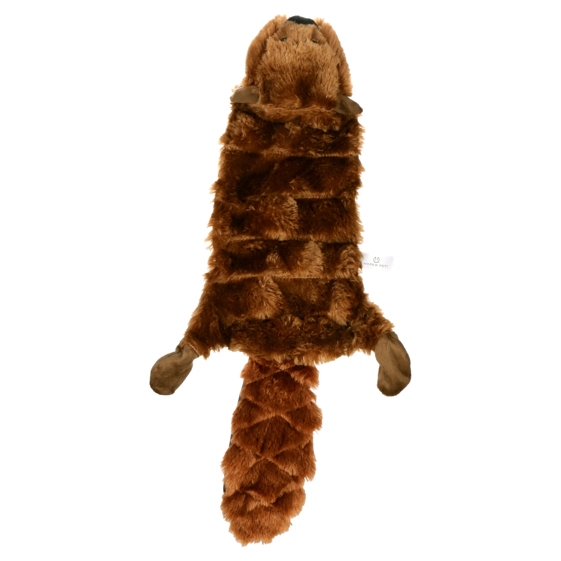 Hyper Pet Skinz Stuffless Plush Beaver Squeaky Dog Toy with Squeaker ...