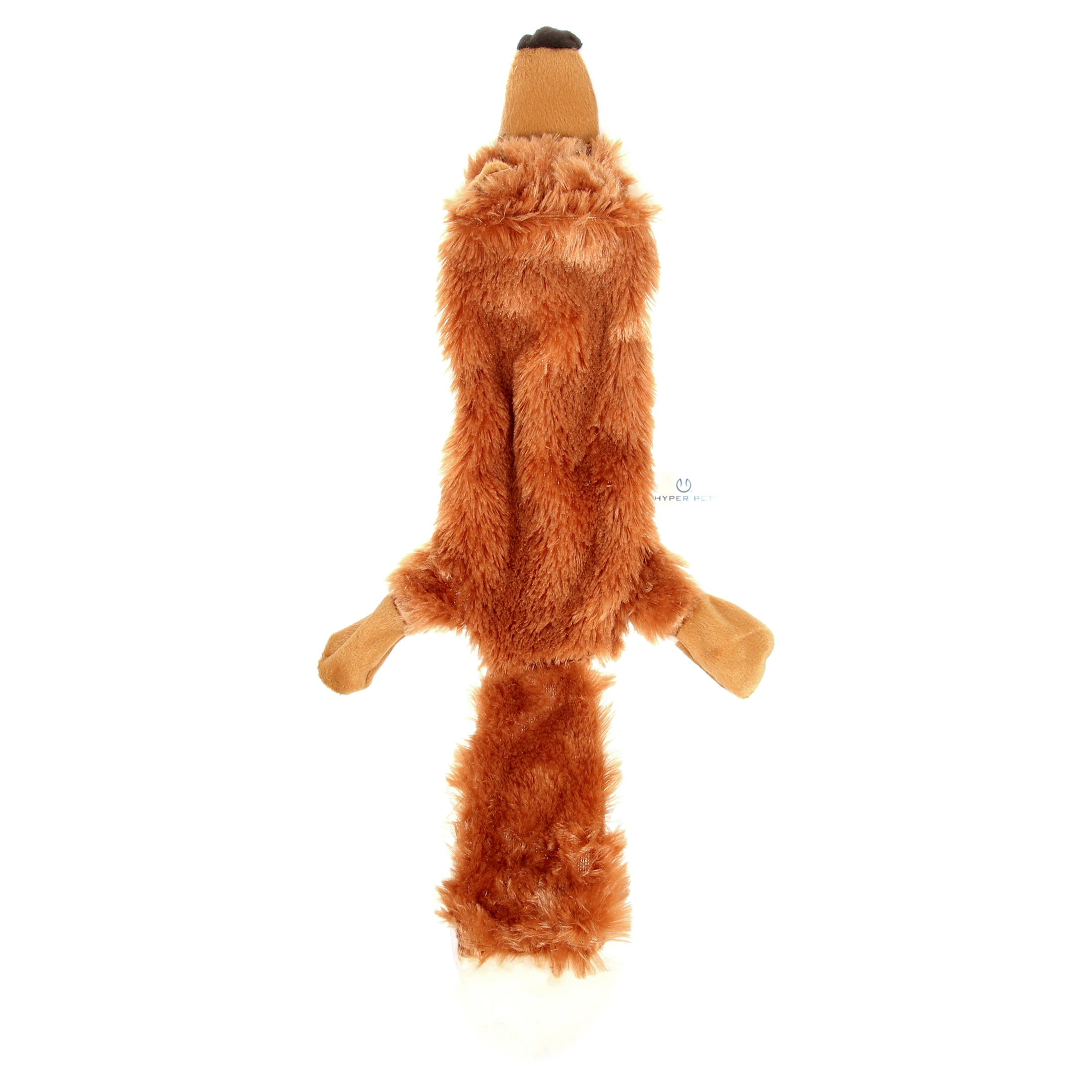 Hyper Pet Skinz Wildlife Stuffless Plush Fox Squeaky Dog Toy with ...