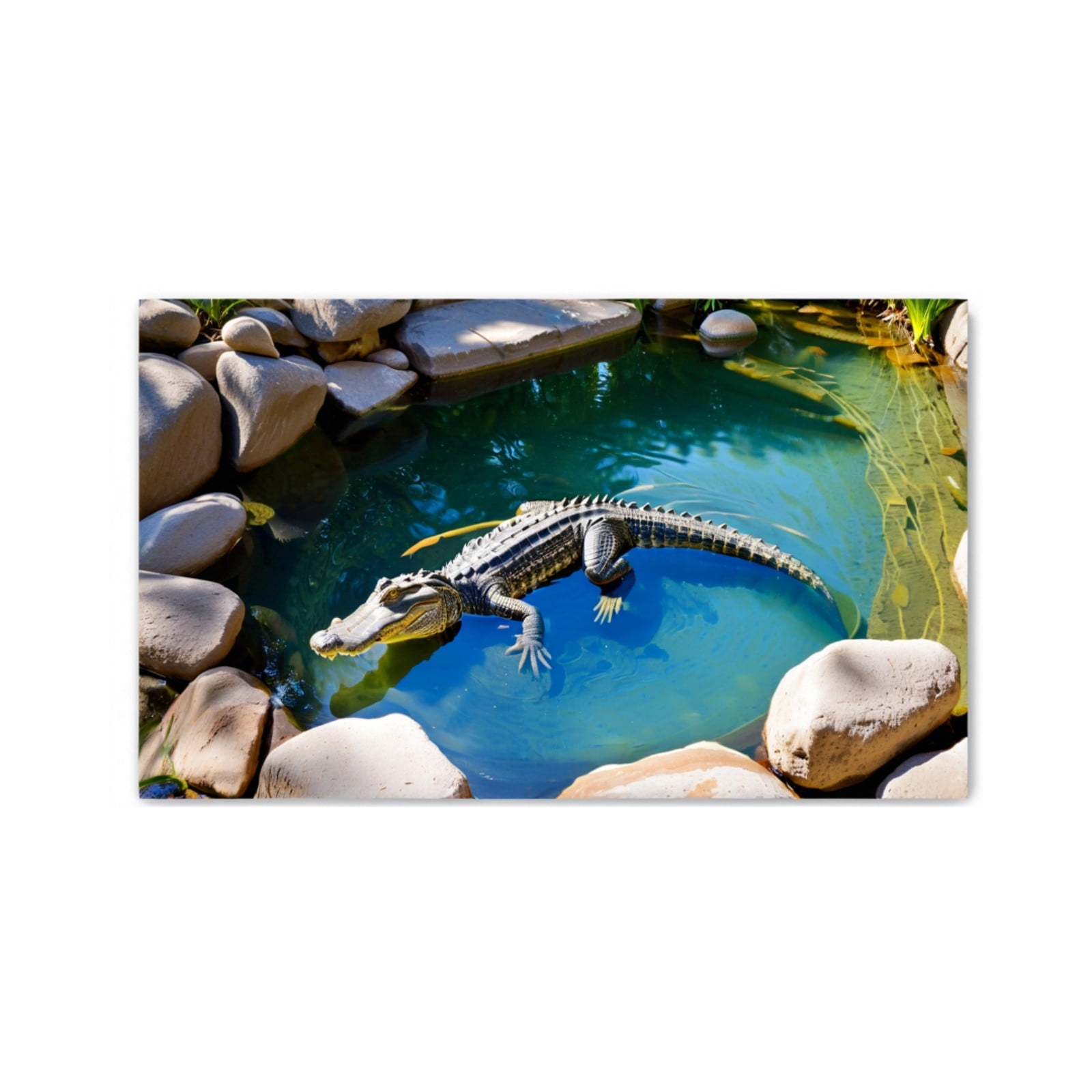 Hyper Realistic 3D Optical Area Rug with Non- Backing Durable Synthetic ...