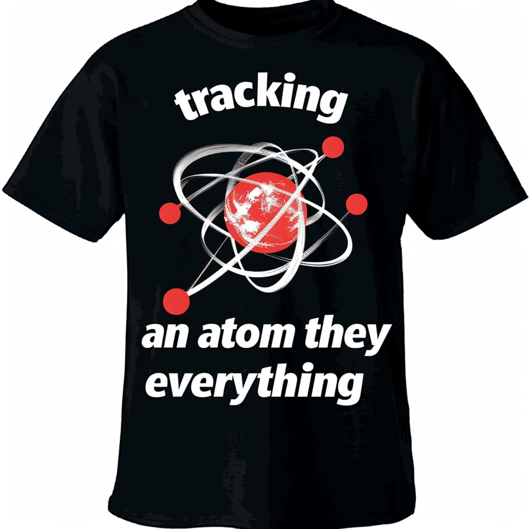 Hyper Realistic Atomic Model TShirt Design Detailed Sublimation Vector ...