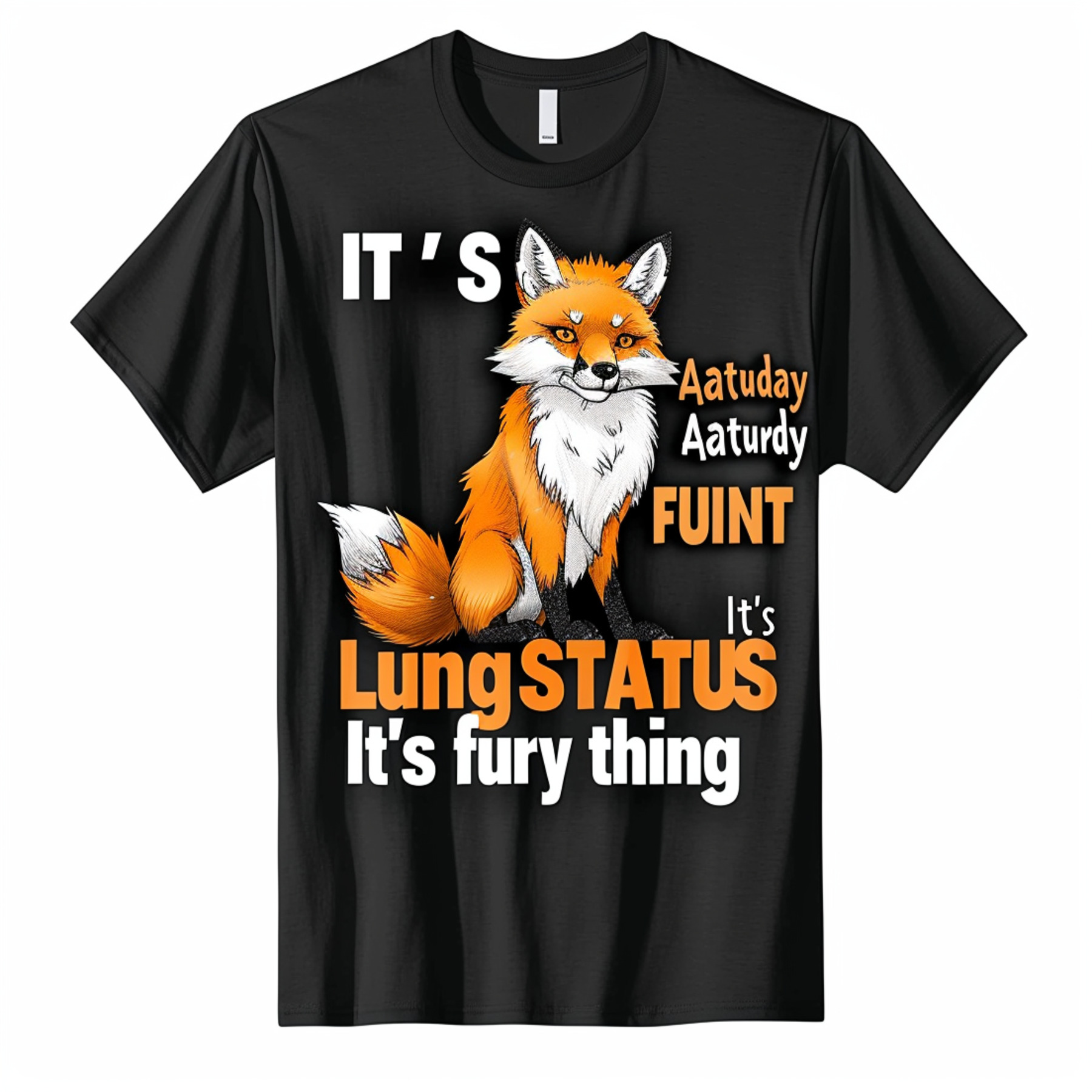 Hyper Realistic Fox T Shirt: Fun with Lung Status Sublimation Print ...