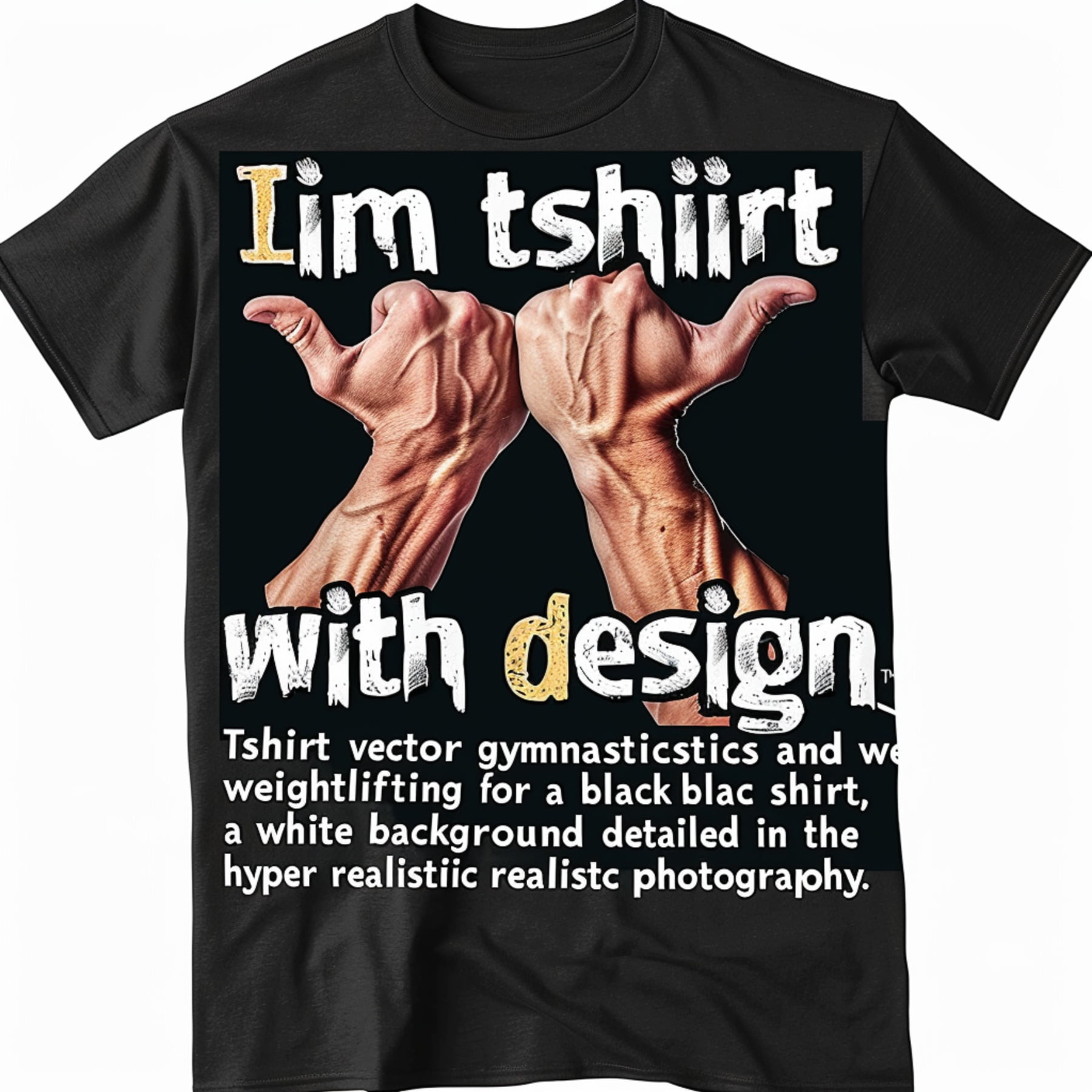 Hyper Realistic Gymnast & Weightlifting Design I'm A Gymnast Even My ...
