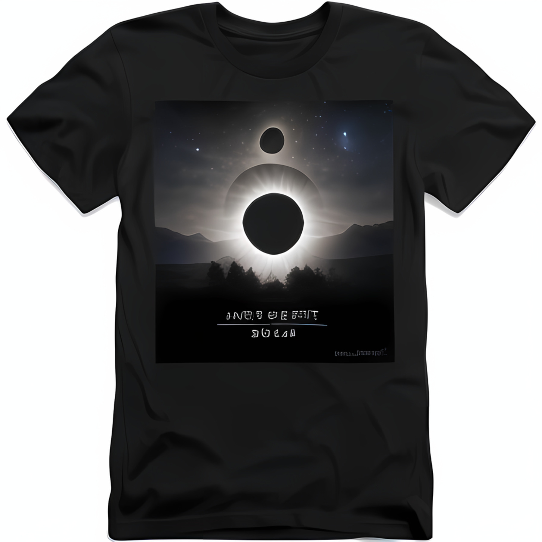 Hyper Realistic Solar T-Shirt: 'The total sun is visible through two ...