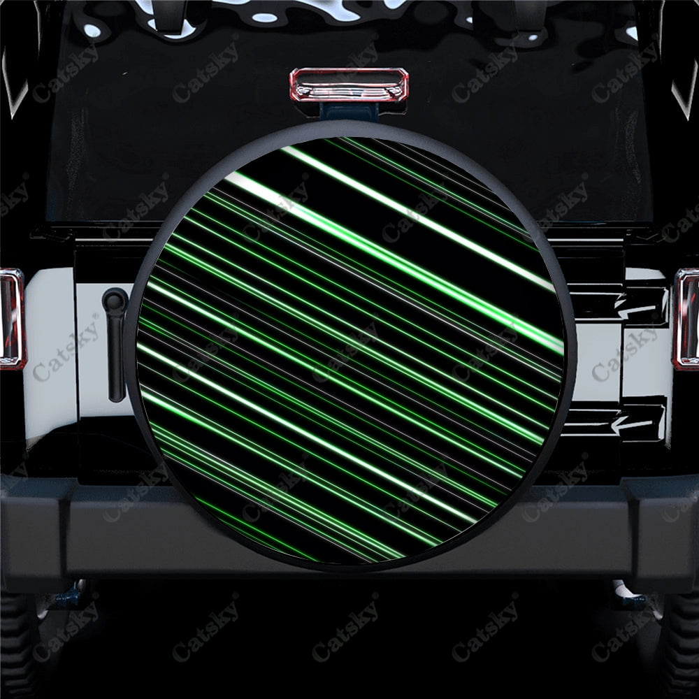 Hyper Realistic Stripe Polyester Universal Spare Wheel Tire Cover ...
