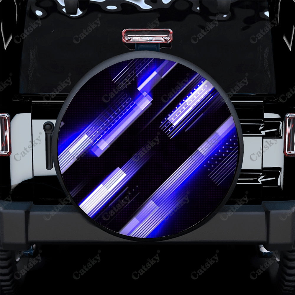 Hyper Realistic Stripe Polyester Universal Spare Wheel Tire Cover ...