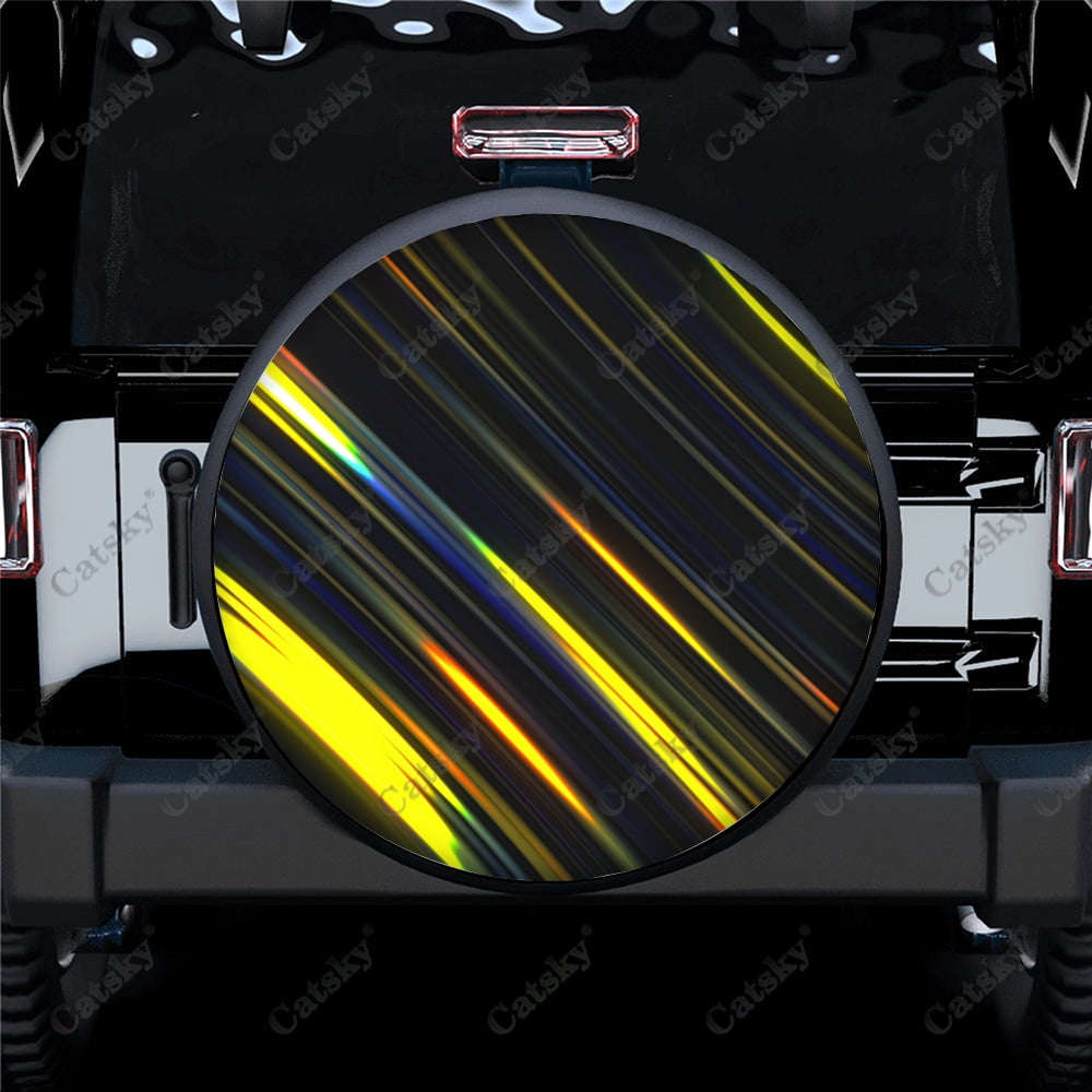 Hyper Realistic Stripe Polyester Universal Spare Wheel Tire Cover ...