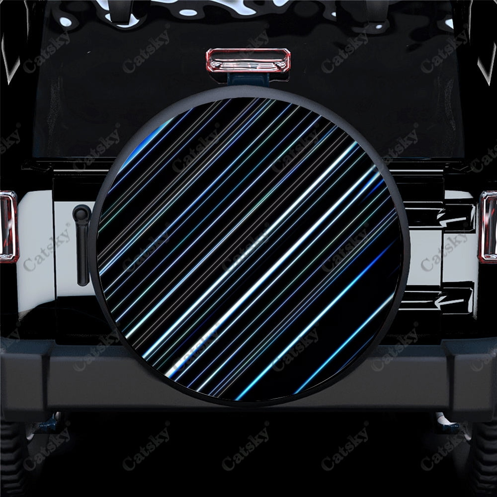 Hyper Realistic Stripe Polyester Universal Spare Wheel Tire Cover ...