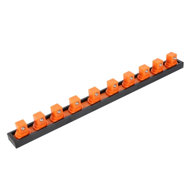 Hyper Tough 1/2-inch Drive Socket Rail Organizer, Orange - Walmart ...