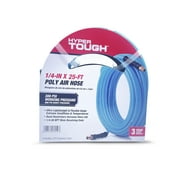 Hyper Tough 3/8" x 50" PVC Air Hose With 1/4 Inch NPT Hose Threads ...