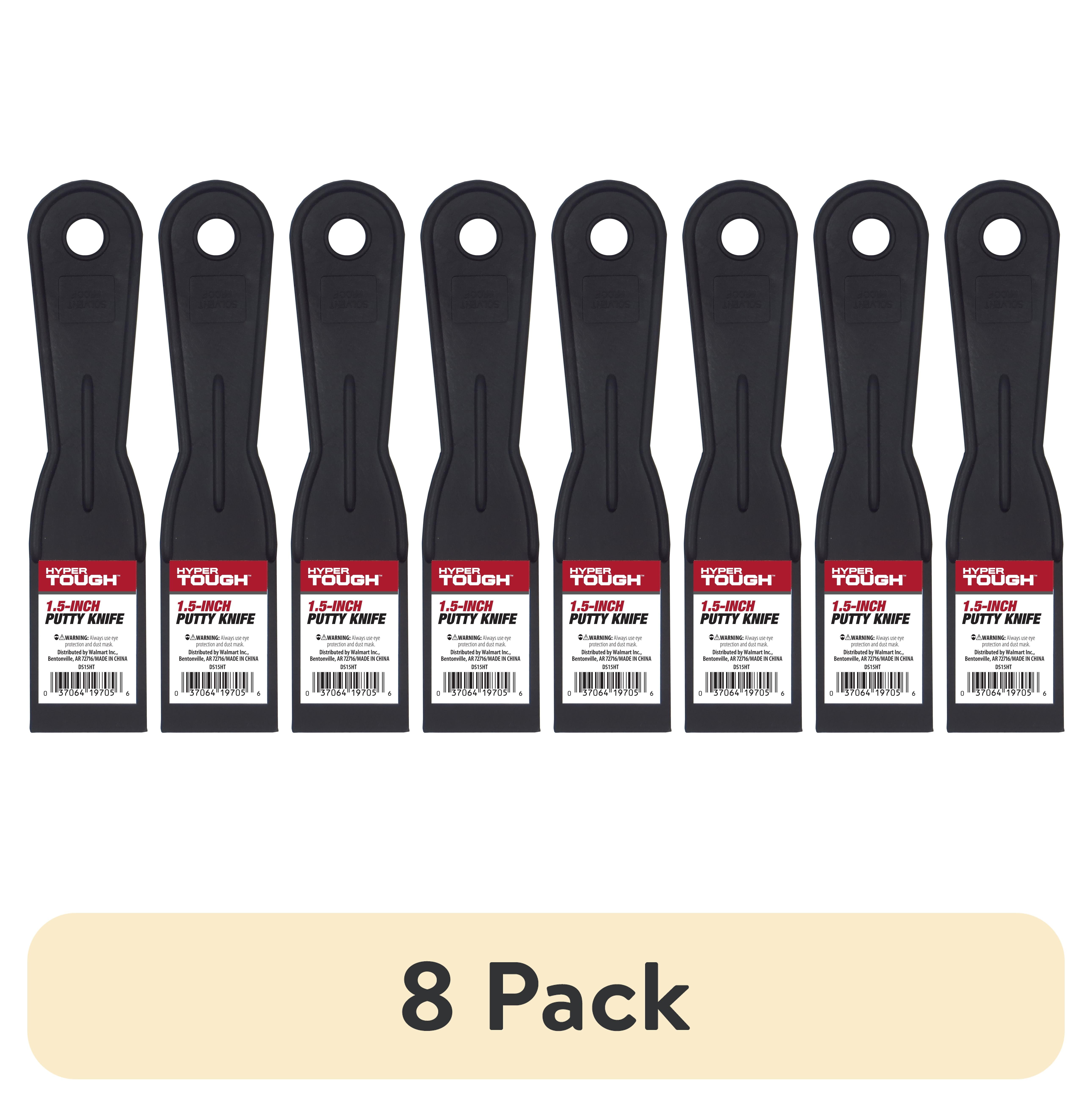 (8 pack) Hyper Tough 1.5" Plastic Putty Knife - Walmart.com