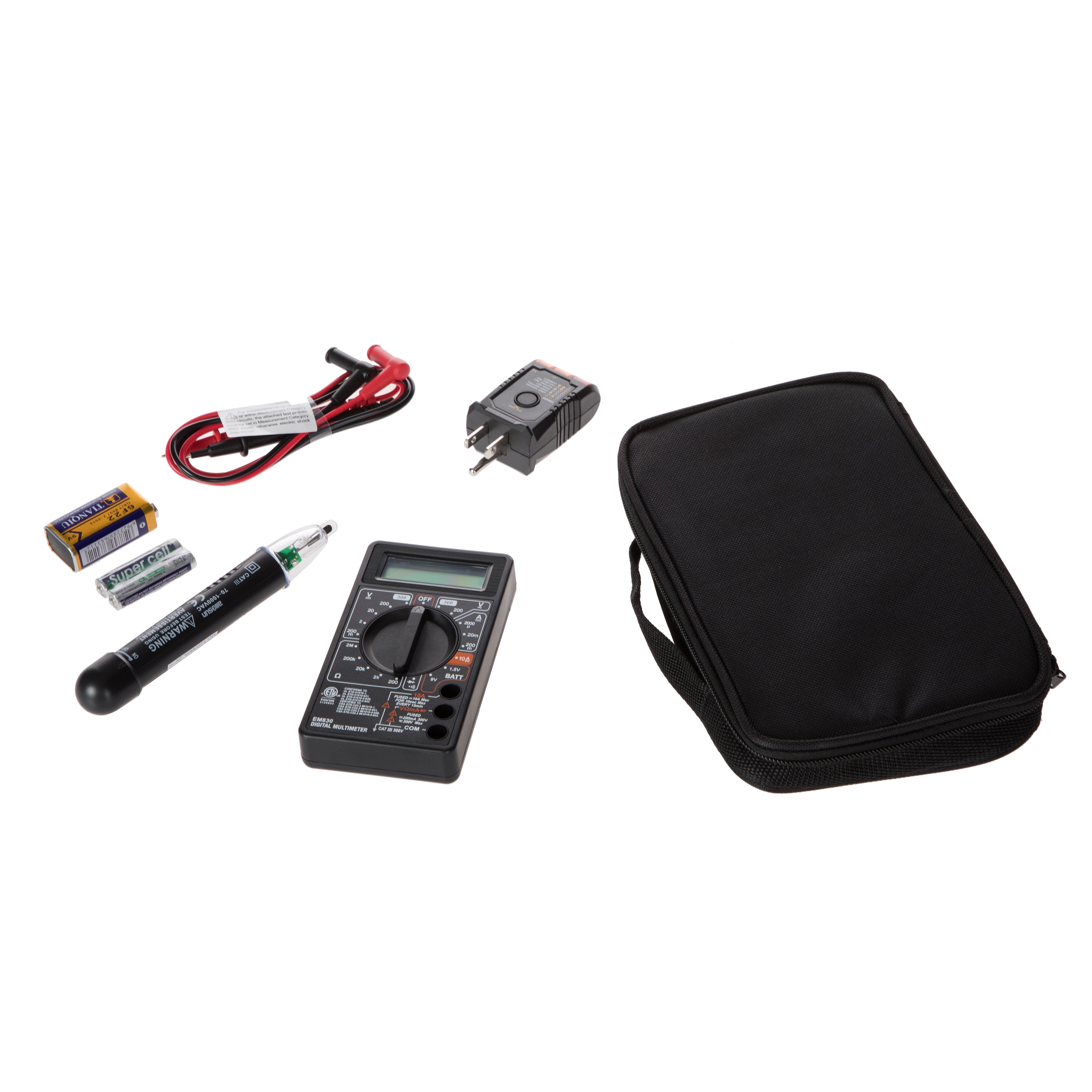 Hyper Tough 1 - Three Piece Electrical Tester Kit TD35236J, 38.09 oz ...