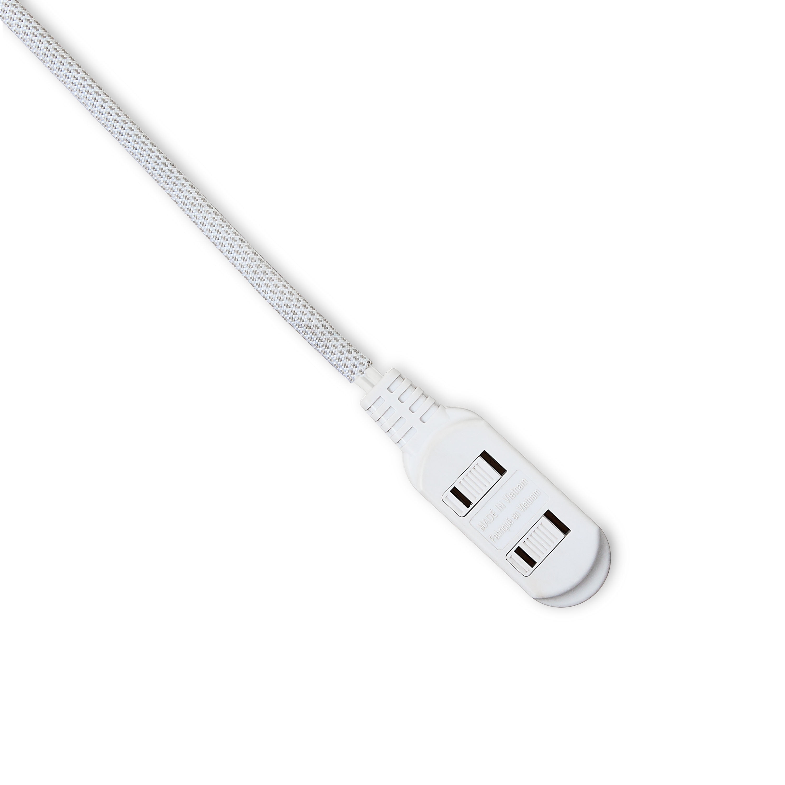Hyper Tough 10-Foot 3-Outlet Light-Duty Extension Cord, White - Walmart.com