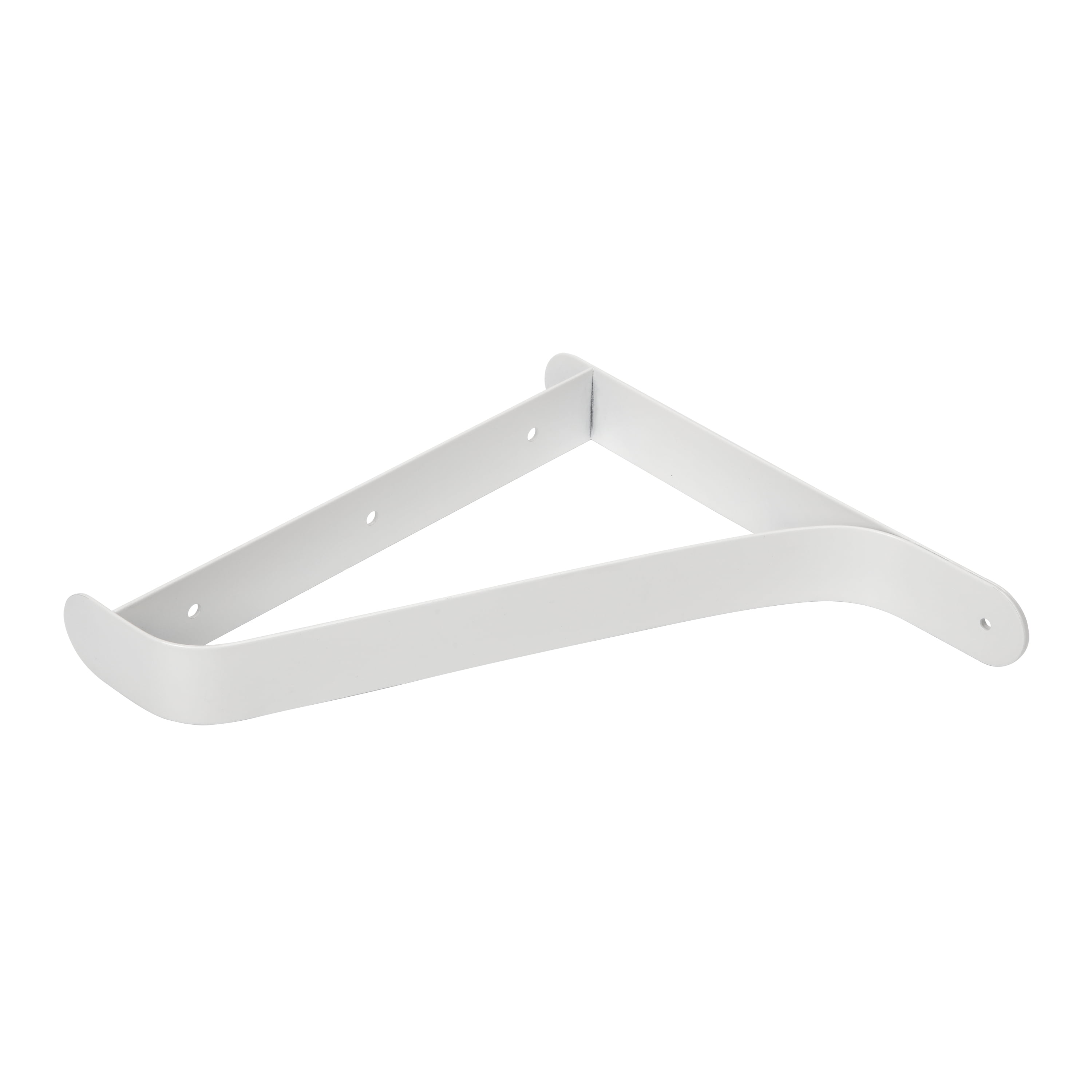 Hyper Tough 10-Inch White Metal Ribbon Shelf Bracket, Steel, Model 8138 ...