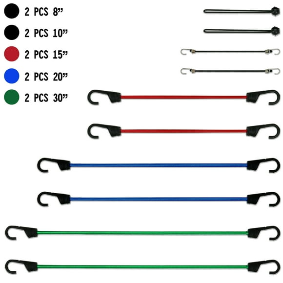 Bungee Cords with Hooks in Bungee Cords - Walmart.com