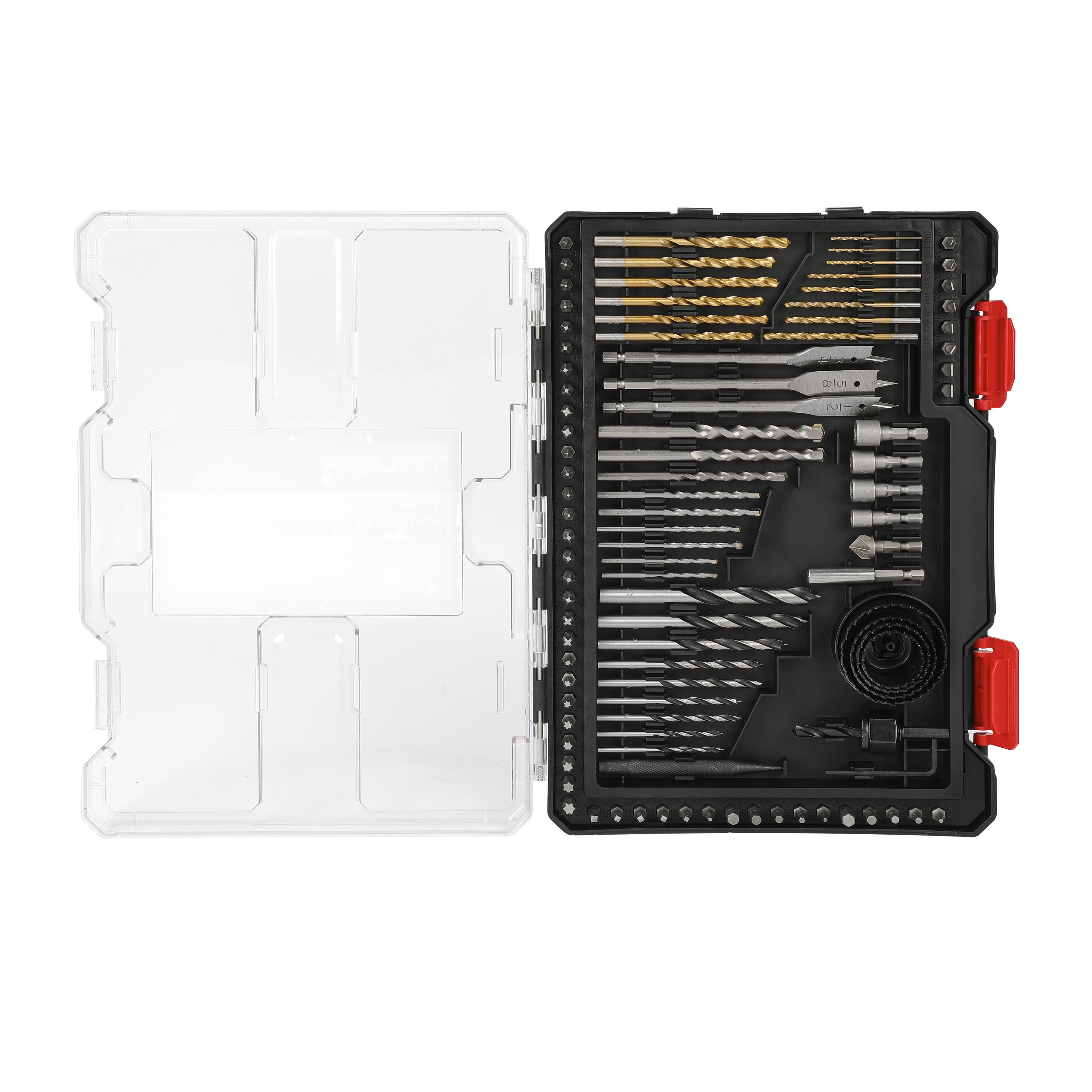 Hyper Tough 100-Piece Drill and Drive Tool Set in Click Fit Case ...