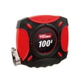 Hyper Tough 100' Steel Tape Measure, Durable Nylon Coated Blade ...