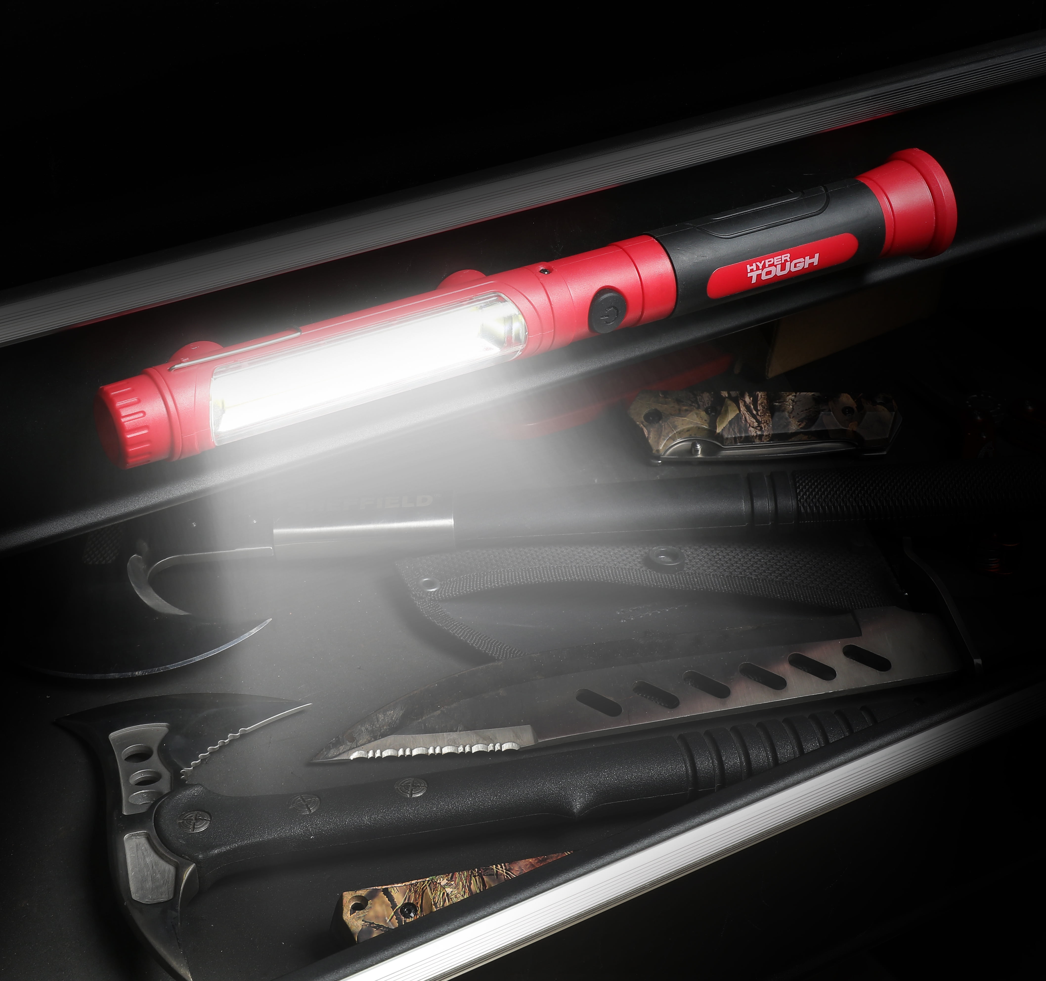 Hyper Tough 1000-Lumen 2-in-1 Task LED Automotive Light, Red - Walmart.com