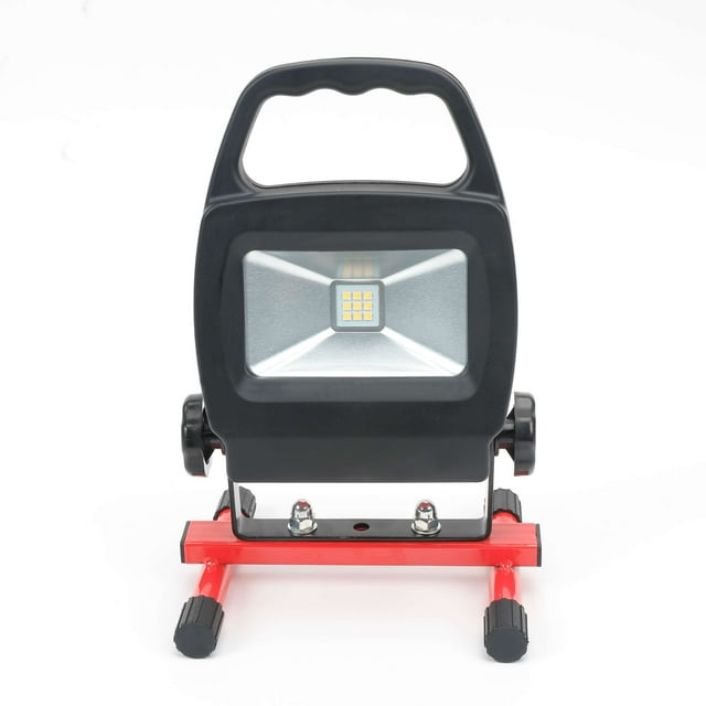 Hyper Tough 1000-Lumen Battery Powered Rechargeable LED Work Light,Red ...