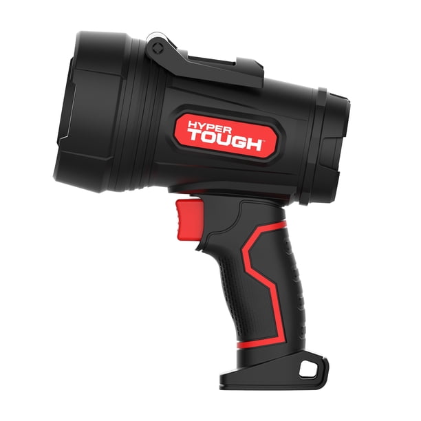 Hyper Tough 1000 Lumen Brightness LED Dual Power Rechargeable Spotlight ...