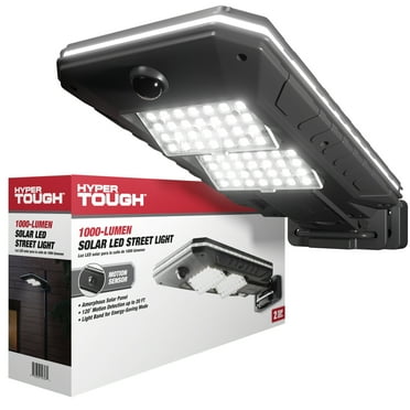 Hyper Tough 1000 Lumen Motion Sensor Solar Street Light - Walmart.com
