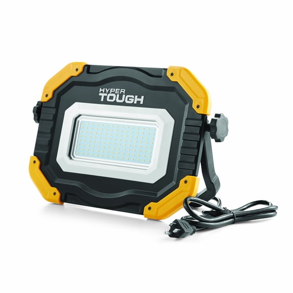 Hyper Tough 10000 Lumen Aluminum LED Corded Work Light, Yellow, Black ...