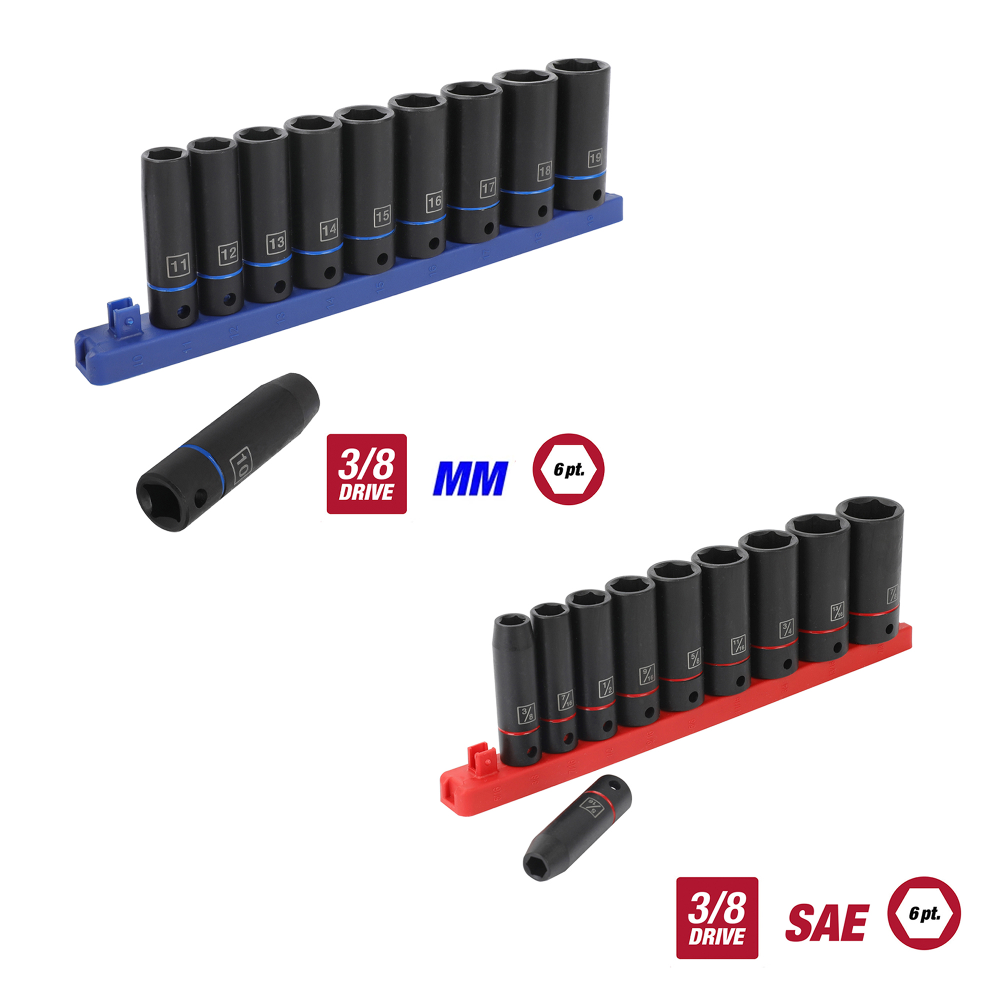 Performance Tool 21-Piece SAE 3/4" Drive Socket Set PMW1180 - Walmart.com