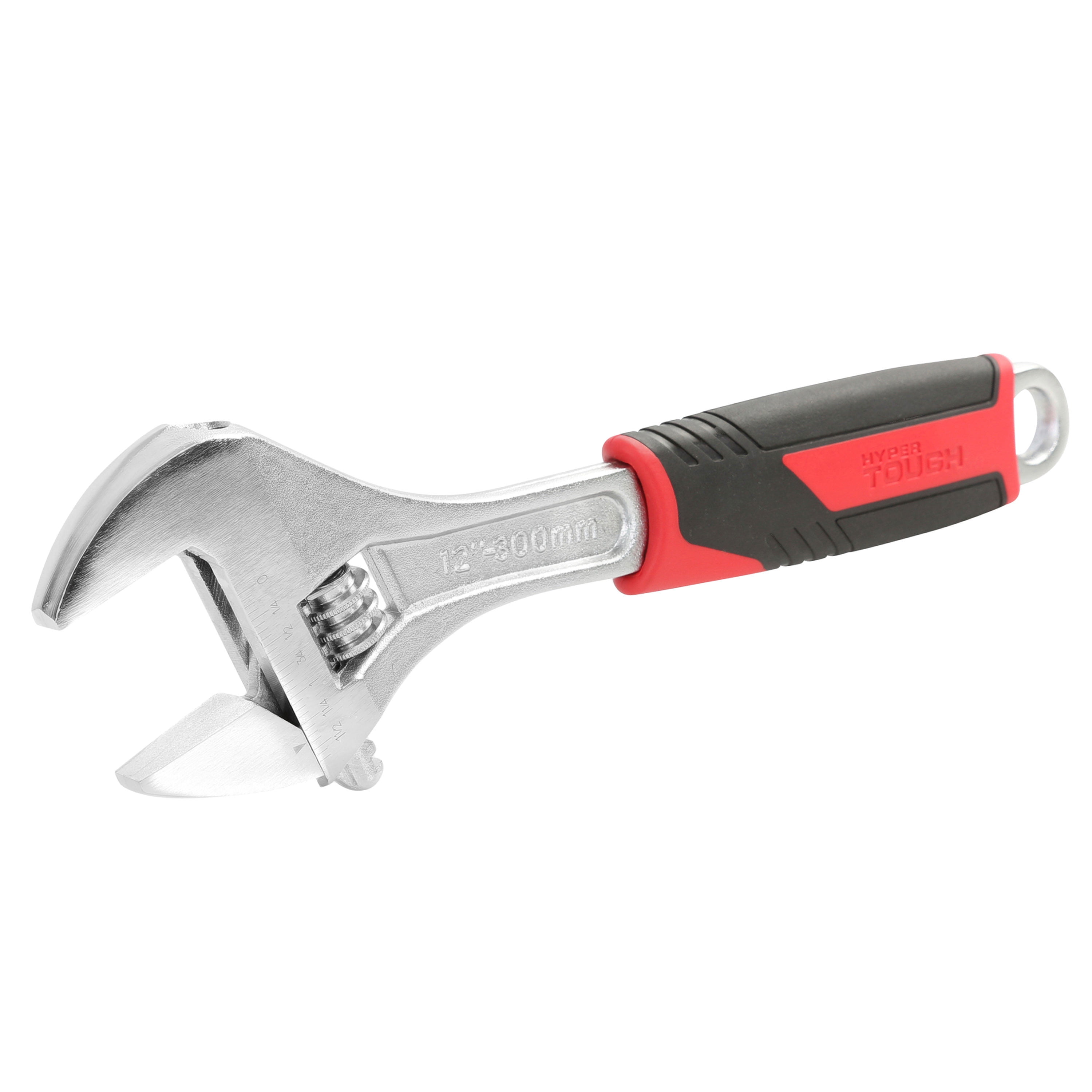 Hyper Tough 12-Inch Adjustable Wrench with Ergonomic Soft Grip ...