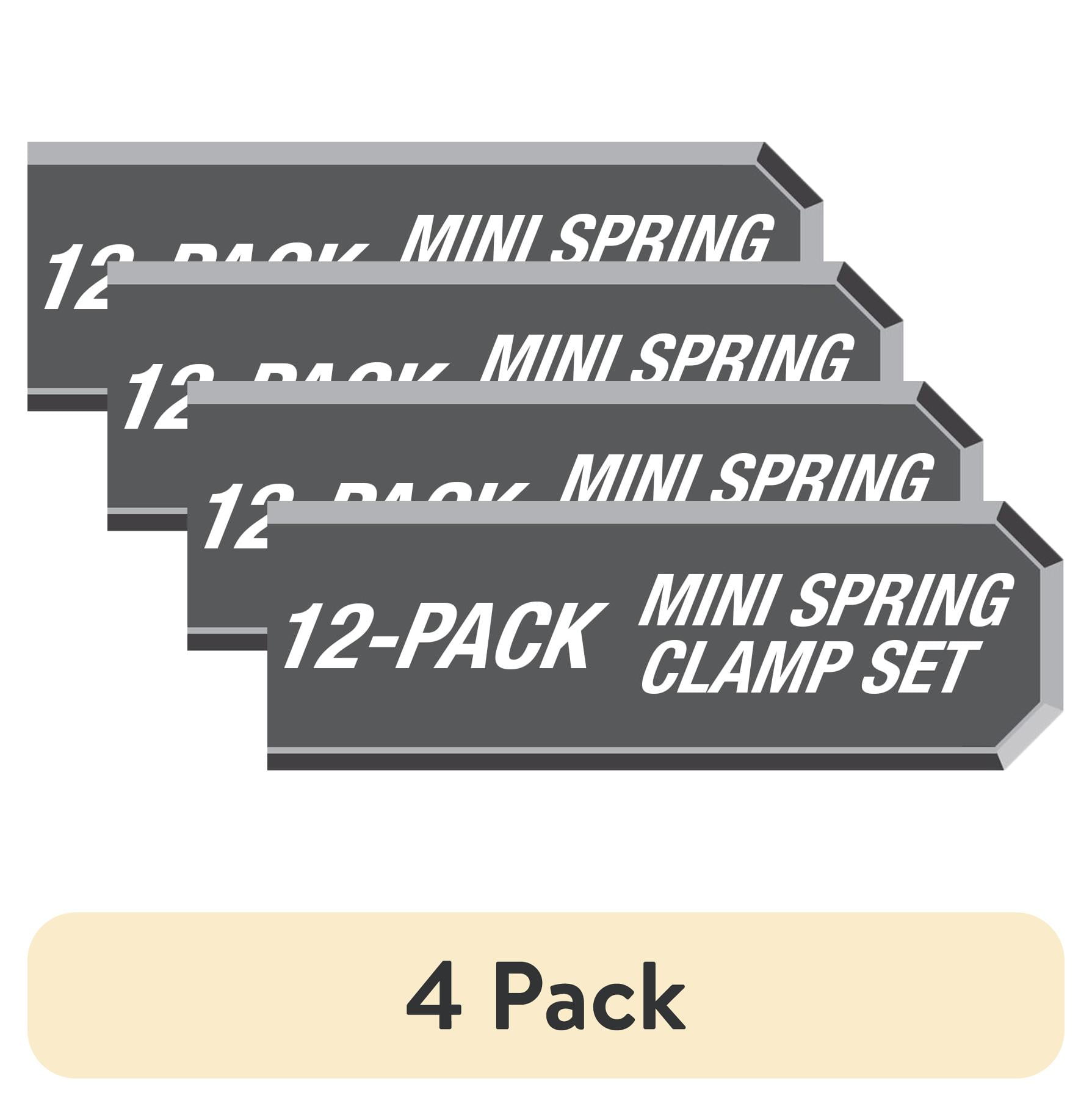 (4 pack) Hyper Tough 12-Piece Mini Metal Spring Clamp Set - Walmart.com