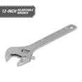 Hyper Tough 12-inch Adjustable Wrench Steel Construction with 1.5-inch ...