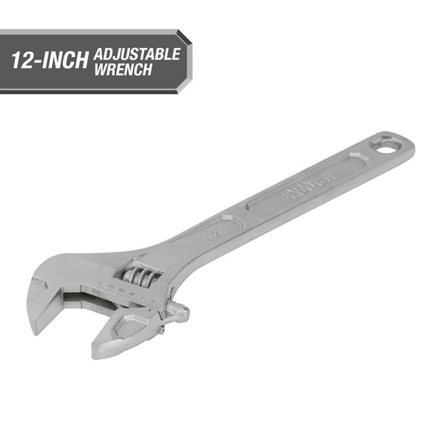 Hyper Tough 12-inch Adjustable Wrench, Steel Construction - Walmart.com