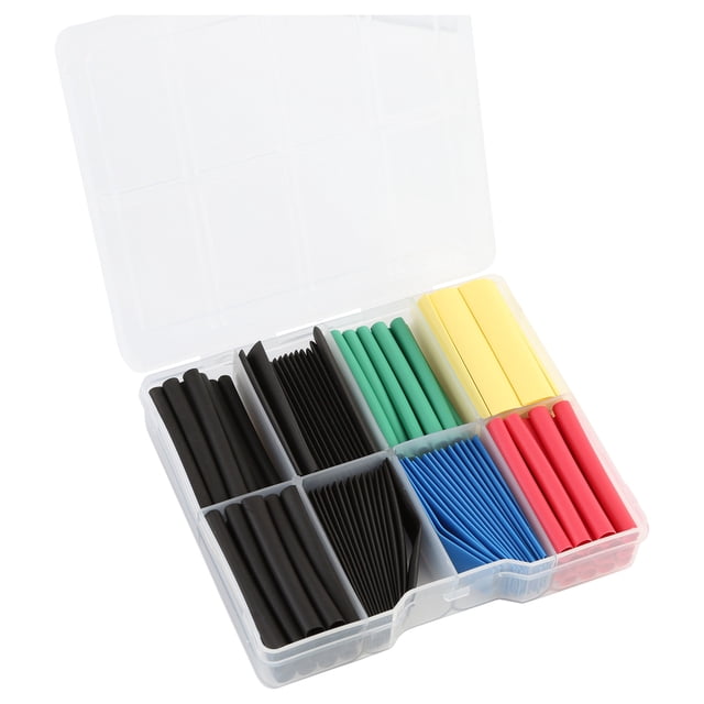 Hyper Tough 120-Piece Red, Yellow, Blue and Green Heat Shrink Tubing ...