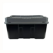Sterilite 20 Gallon Latch Tote Plastic, Black - Walmart.com