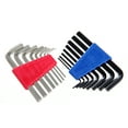 Hyper Tough 16 Piece Hex Key Set with 8 SAE and 8 Metric Sizes ...