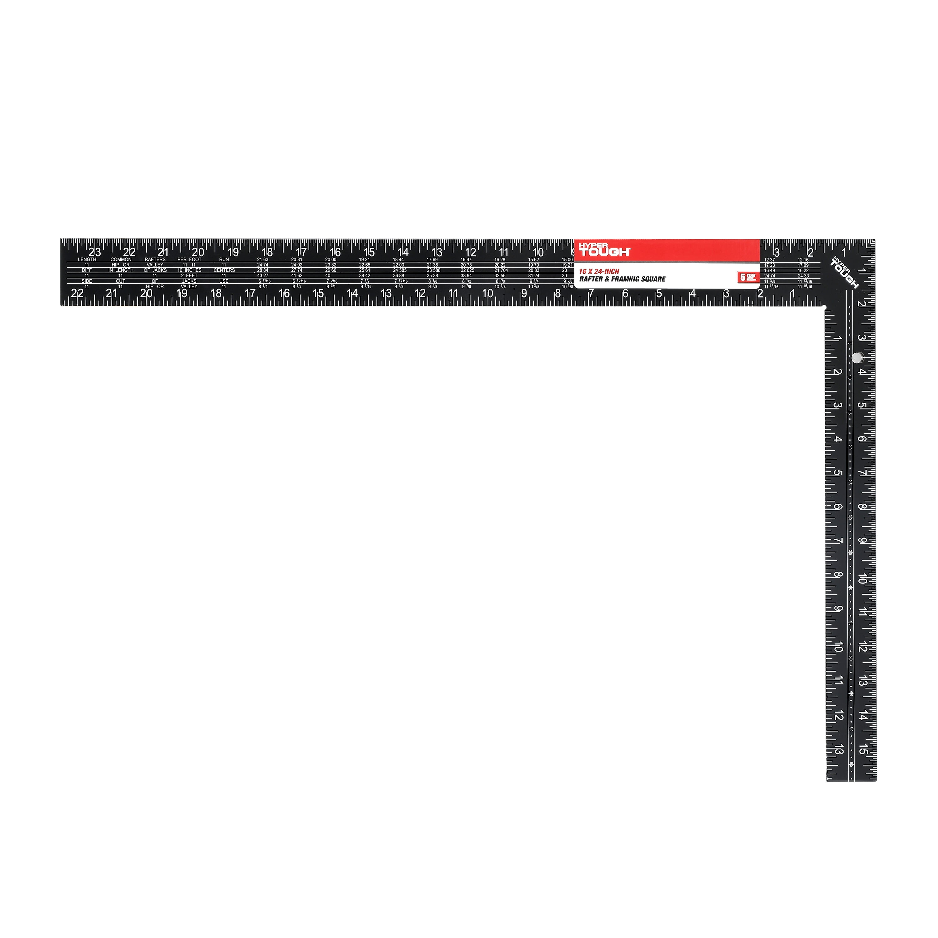 Hyper Tough 16 X 24-inch Rafter Framing Square - Walmart.com